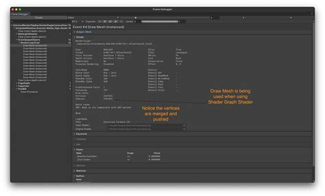 Using Graphicsrenderprimitives With Shader Graph Unity Engine
