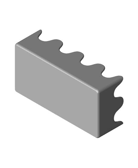 The Wavy Boxes Cute Stackable Organizers 3d Model By Holoprops On