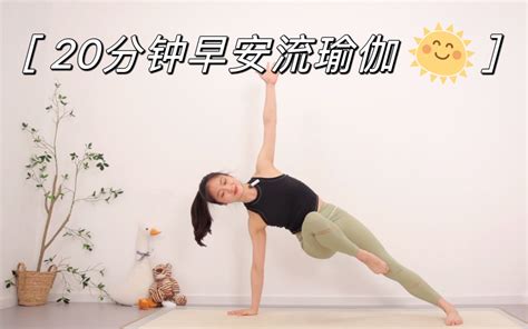 20分钟晨练瑜伽 抓取生活的力量 免疫力提升 促进新陈代谢 跟鹅练瑜伽 跟鹅练瑜伽 哔哩哔哩视频