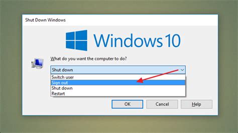 How To Log Out In Windows 8 And 10