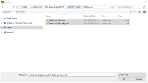Hdl Coder™ And Labview Fpga Importing Hdl Coder Exports In Labview