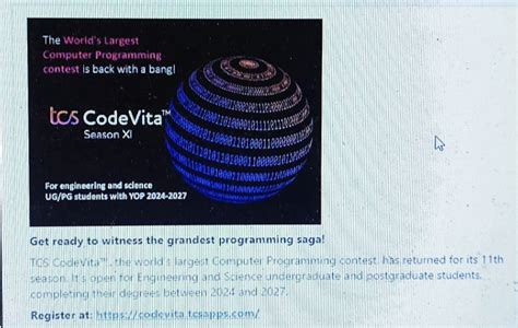 shivasheesh pandey on linkedin breakingnews tcs codevita hiring