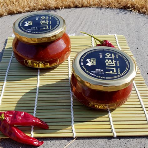 철원샘통고추냉이 와사비 쌈장 고추장 이로운 와쌈고 200g 철원샘통고추냉이