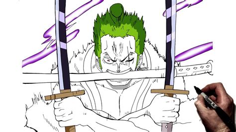 How To Draw Zoro Purgatory Onigiri Step By Step One Piece Youtube