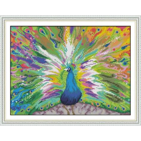 The Peacock Spreads Its Tail 2 Needlework Kits Uk