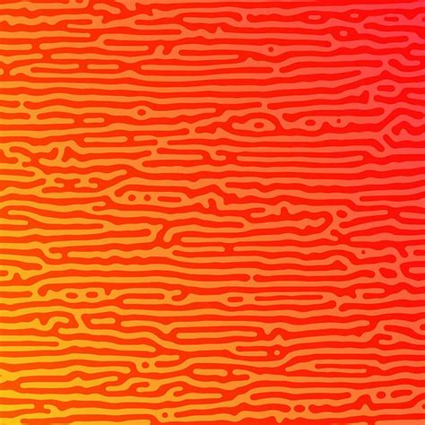 Orange Turing Reaction Gradient Background Abstract Diffusion Pattern With Chaotic Shapes