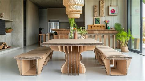Exploring The Benefits And Creativity Of Cardboard Furniture Tables
