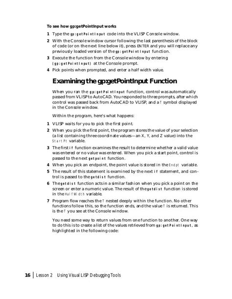 Manual Auto Cad 2000 Visual Lisp Tutorial Autocad Pdf Desktop