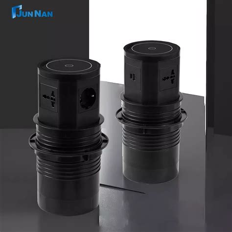 China Hidden Recessed Office Tabletop Power Outlet Conference Table Flip Up Socket With Usb Port