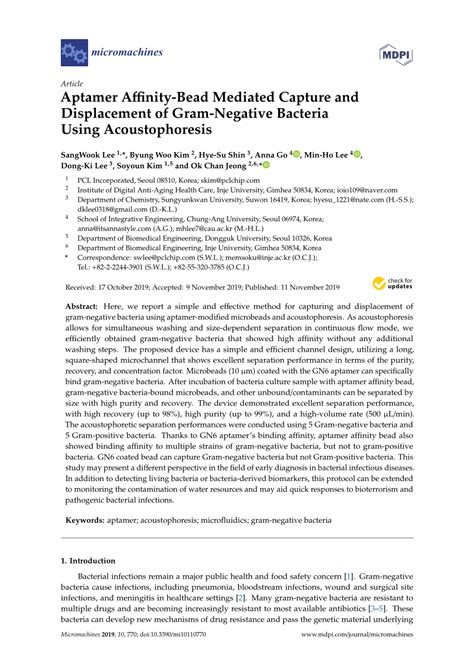 Pdf Aptamer Affinity Bead Mediated Capture And Displacement Of Gram