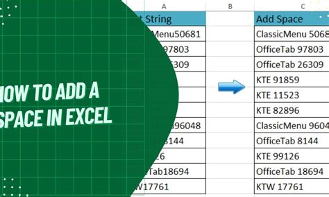 Enhanced Data Formatting How To Add A Space In Excel Earn And Excel