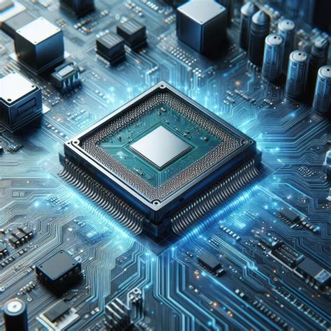 Premium Photo Computing Processor Cpu Microchip And Electronic Circuit Board Advanced