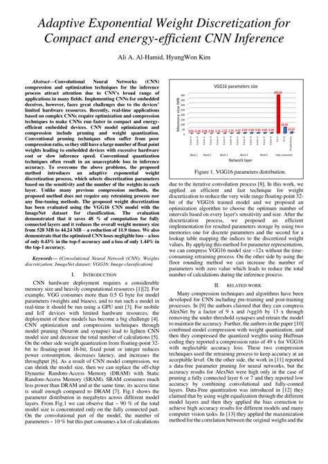pdf adaptive exponential weight discretization for compact and energy efficient cnn inference