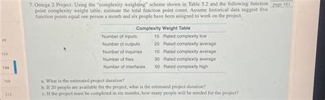 Solved 7 Omega 2 Project Using The Complexity Weighting