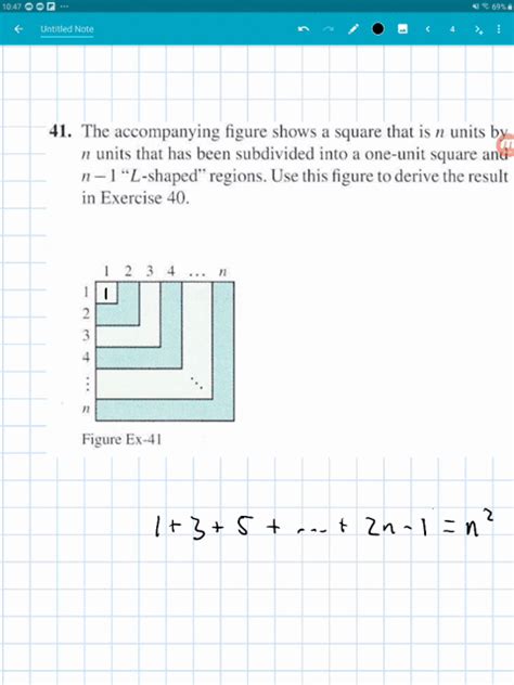 SOLVED The Accompanying Figure Shows A Square That Is N Units By N Units That Has Been