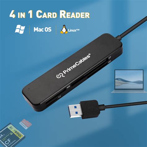 USB A Gbps High Speed Memory Card Reader In SD TF MS CF PrimeCables