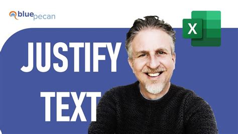 How To Justify Text In Microsoft Excel Youtube
