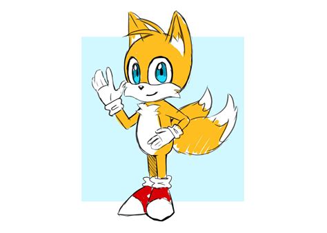 Tails Sketch By Love2drawmanga On Twitter Rsonicthehedgehog