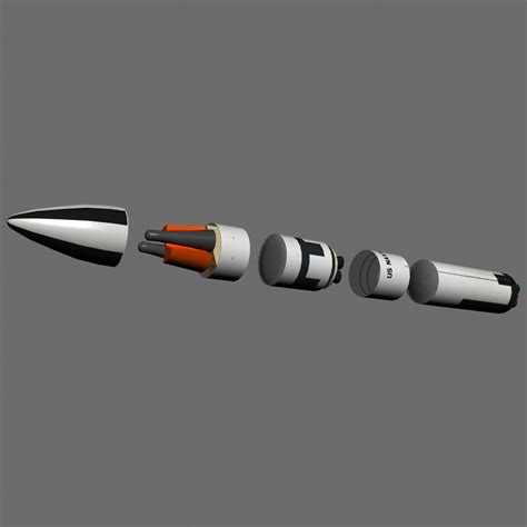 Polaris A3 Nuclear Missile 3d Model 59 Max Free3d