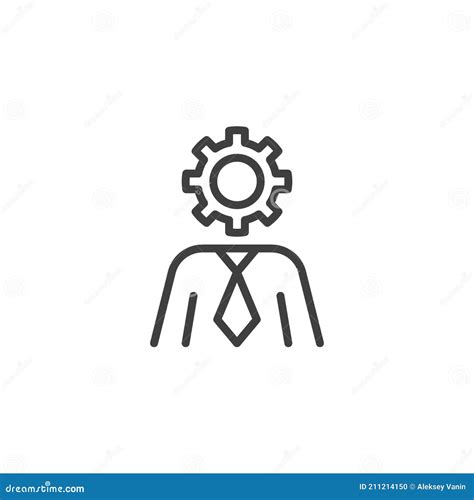 Brainstorming And Productivity Icons Signs Outline Symbols Concept Linear Illustration Line