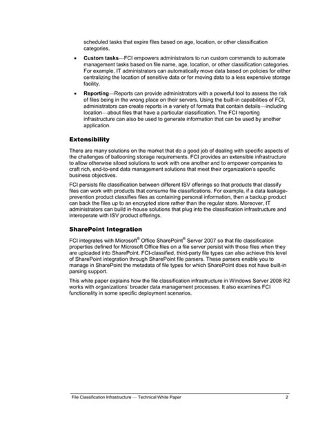 Microsoft India File Classification Infrastructure Whitepaper Pdf