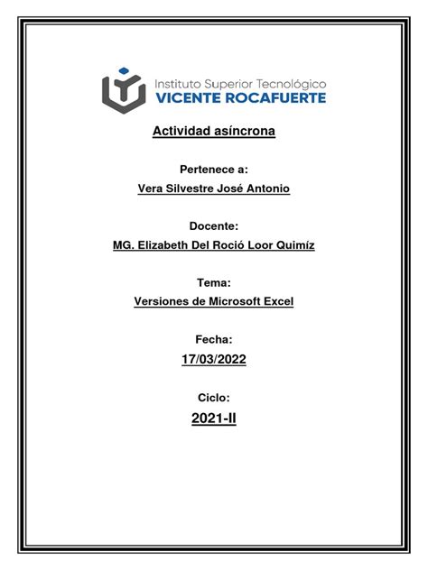 Versiones De Excel Pdf Microsoft Excel Microsoft