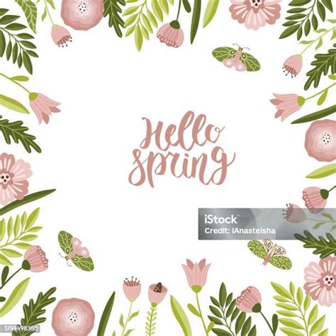 봄 판매 배경 아름 다운 화려한 꽃입니다 벡터 템플릿 Illustrationbannerswallpaperflyers 초대장 포스터 브로셔 할인 바우처 계절에 대한 스톡 벡터