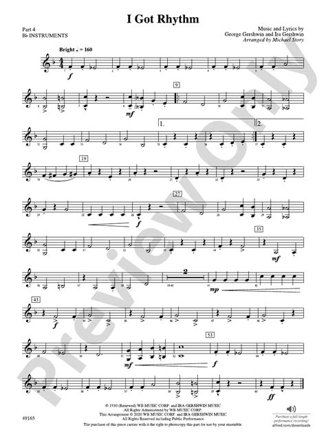 i got rhythm part 4 b flat instruments part 4 b flat instruments