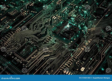 Circuit Board Abstract Technology Stock Illustration Illustration Of Engineering Power 273501302
