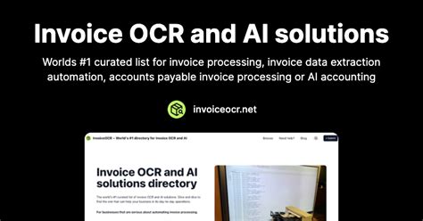 World S 1 Directory For Invoice OCR And AI InvoiceOCR