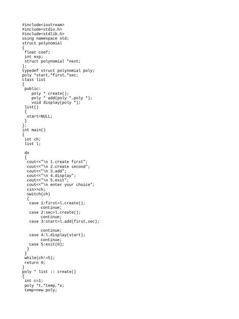 Polynomial Addition Pdf