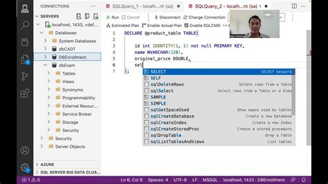 Chapter 5 Table Variablescon Youtube