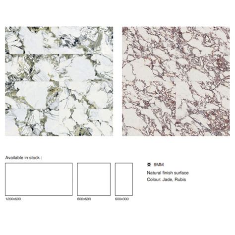 Ruby Alessio Natural Honed Italian Porcelain Tile 600x600x10mm — The