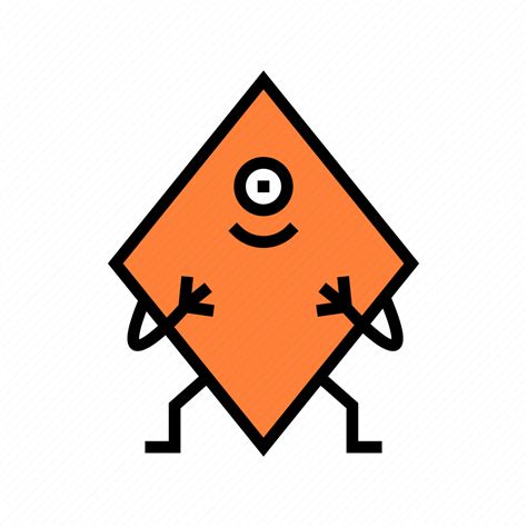 Rhombus Geometric Character Triangle Circle Square Icon Download