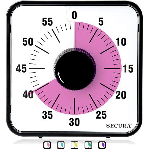 Secura 60 Minute Visual Countdown Timer 75 Inch Oversize Classroom
