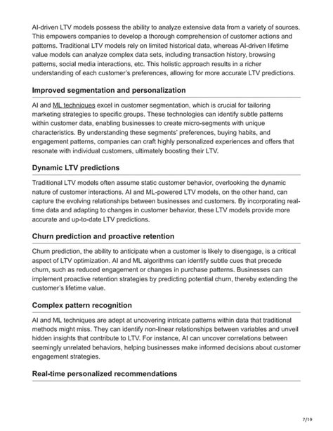 A Guide To Ltv Prediction Using Machine Learning Pdf