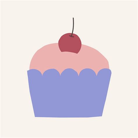 Cupake Sticker Party Design Vector Premium Vector Rawpixel