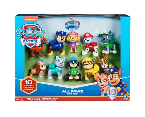 Paw Patrol 10th Anniversary 10 Pup Figure T Set