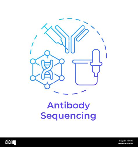 Antibody Sequencing Blue Gradient Concept Icon Stock Vector Image And Art Alamy