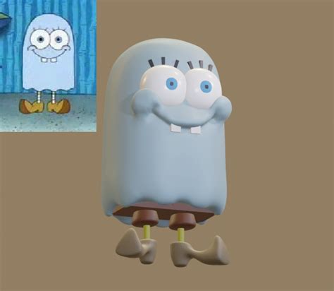 Stl File Spongebob Ghost・3d Printer Design To Download・cults