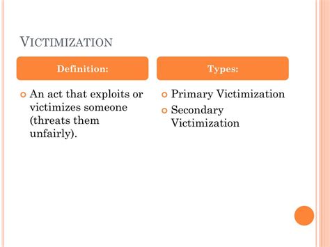Ppt Victimization Powerpoint Presentation Free Download Id2269984
