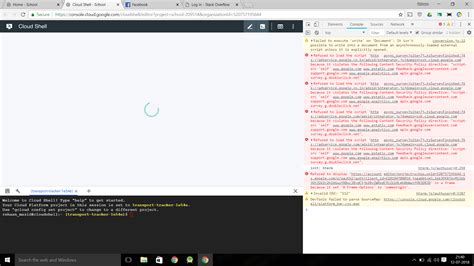 Google Cloud Shell Editor Not Loading The Resources Stack Overflow