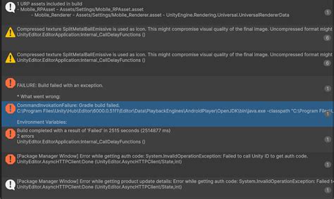 unity 6000 0 51f1 — android build stuck on “checking prerequisites” or