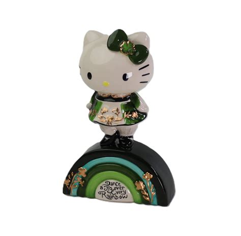 Hello Kitty Irish Dancer Figurine By Blue Sky Clayworks