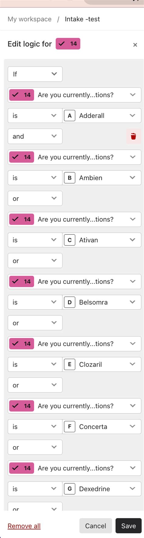 Multiple Select Branching Logic Help Community