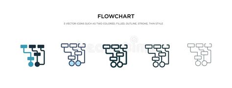 Flowchart Outline Vector Icon Thin Line Black Flowchart Icon Flat Vector Simple Element