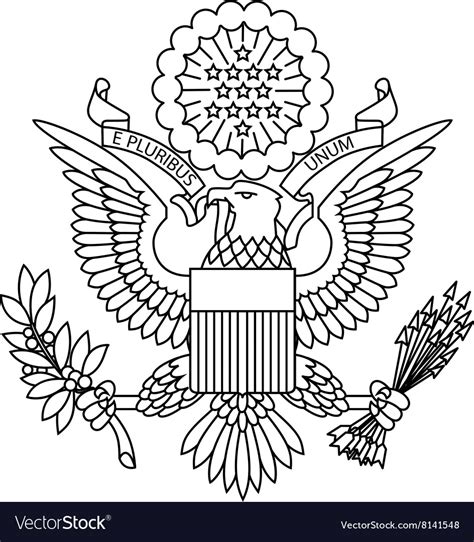 Us Passport Seal Royalty Free Vector Image Vectorstock