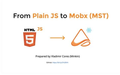 From Javascript Mvc To Mobx Mst Ppt