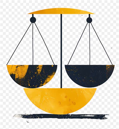 Libra Stylized Weighing Scales Representing Justice Png 3680x3984px