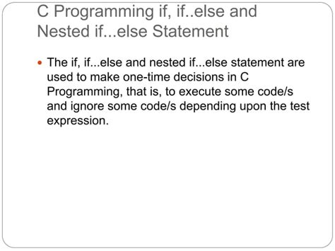 C Decision Making And Looping Pptx Programming Languages Computing